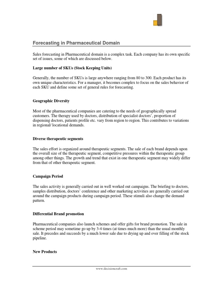 How Forecasting Pharma | PDF