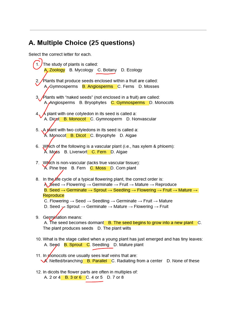 SCIENCE REVIEWER QUIZ_ PLANTS and THEIR LIFE CYCLE (Botanists ...