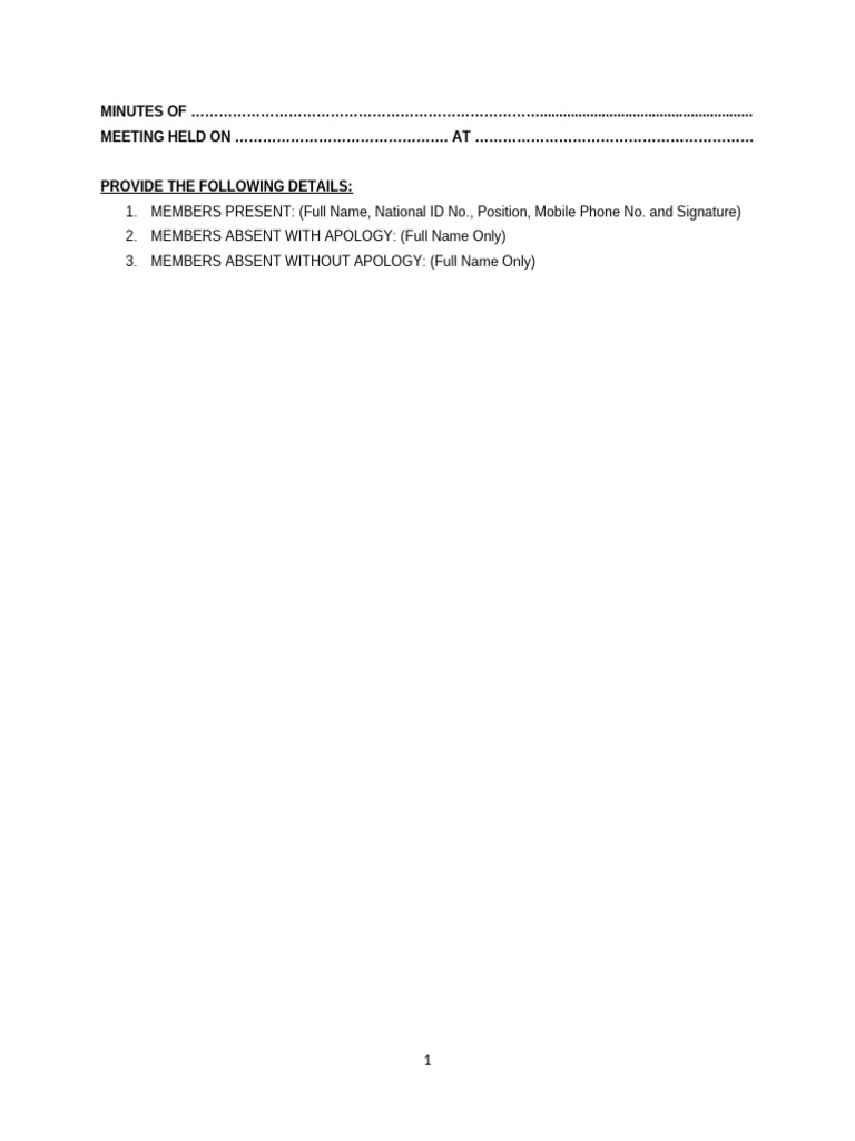 Group Registration Meeting Minutes | PDF | Government | Elections