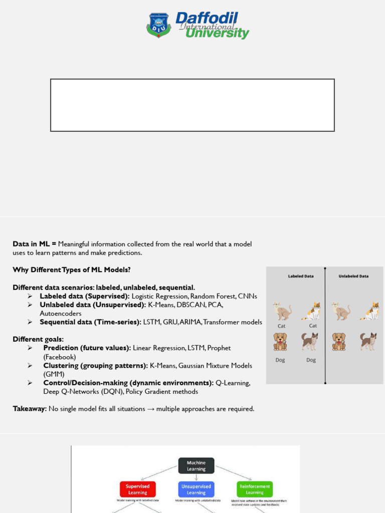 Types of Machine Learning Models Explained | PDF