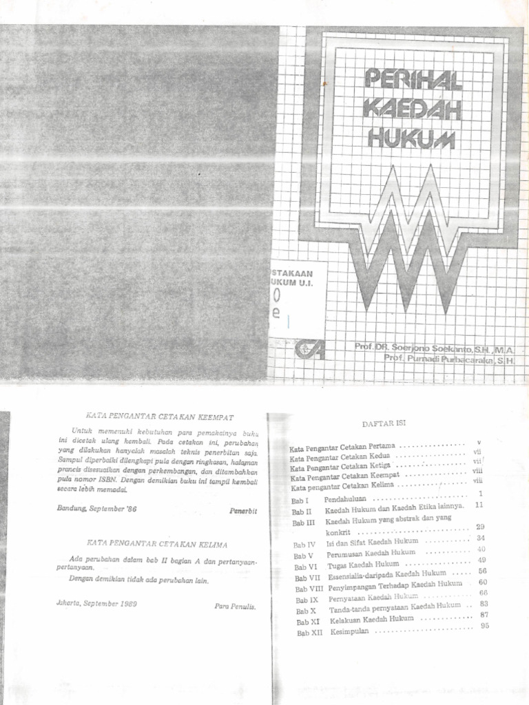 Perihal Kaedah Hukum - Soerjono Soekanto | PDF