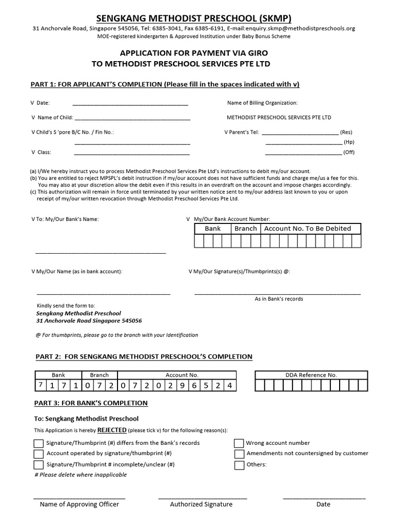 SKMP Giro Form | PDF | Debit Card | Banks