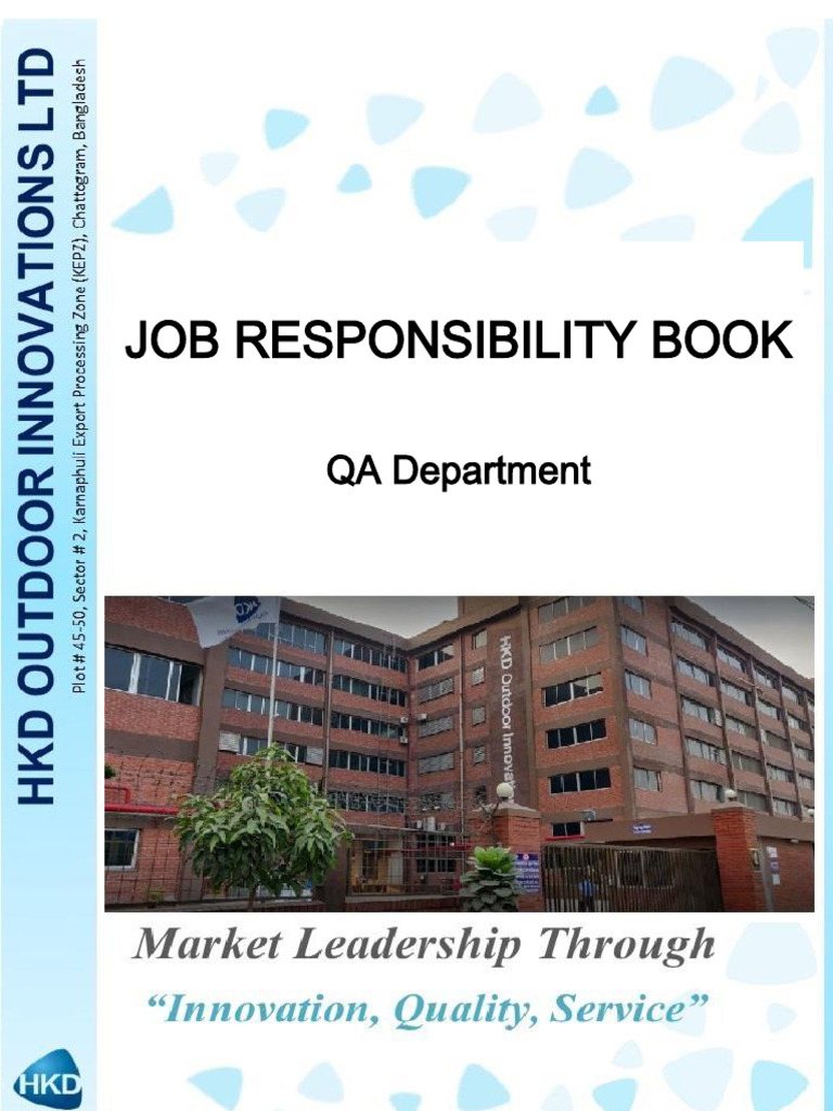 HKD Job Description Book 25 05 2024 | PDF