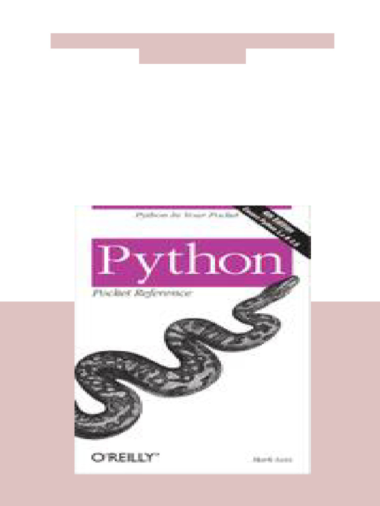 Python Pocket Reference 4th Edition Mark Lutz available instanly | PDF ...