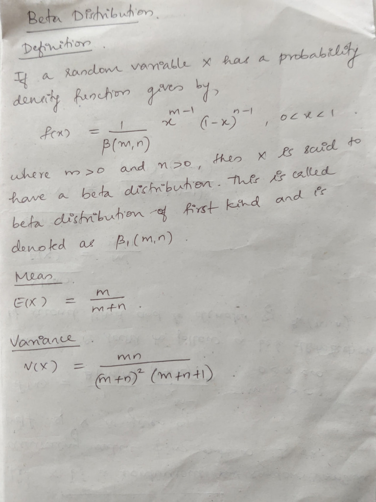 Beta Distribution | PDF