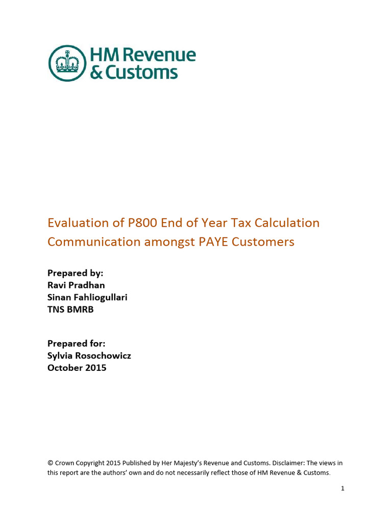 P800 End of Year Tax Calculation Notice | PDF | Taxes | Sampling ...