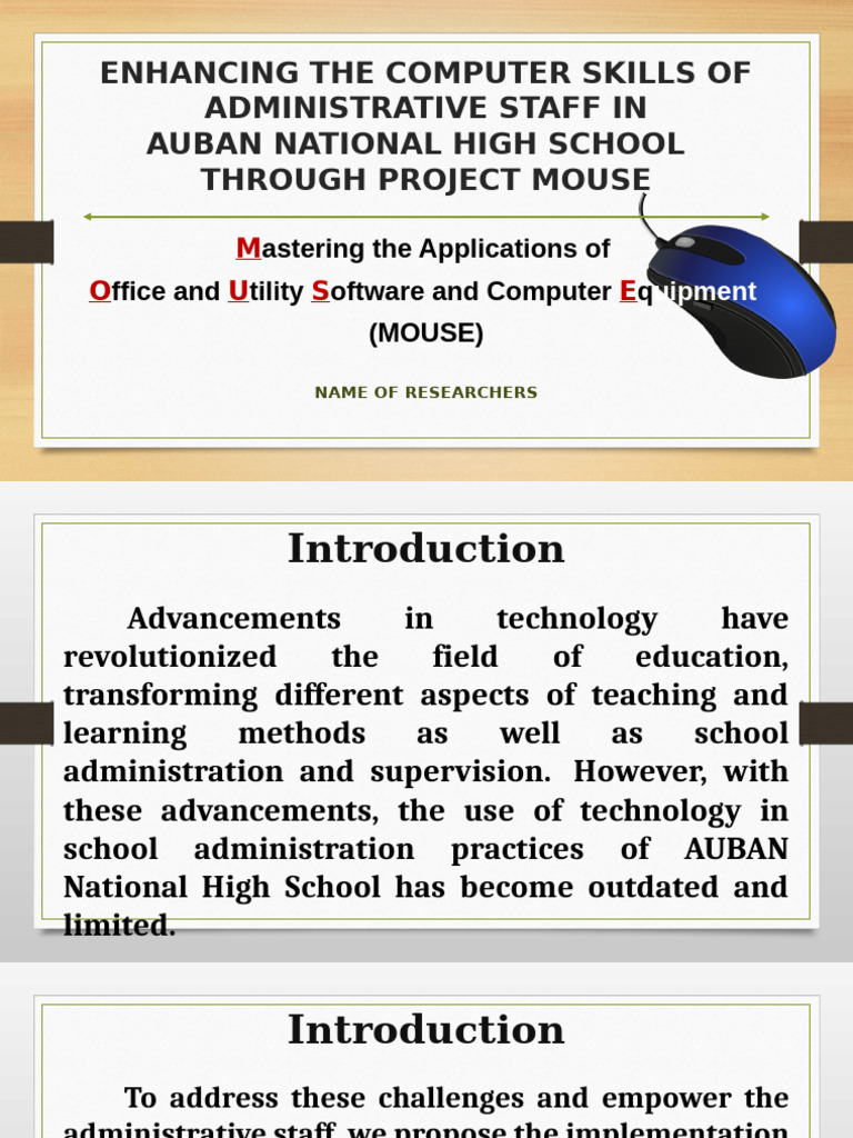Enhancing Computer Skills at Auban High | PDF | Statistics | Survey ...