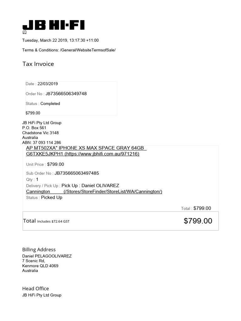 JB Hi Fi | PDF