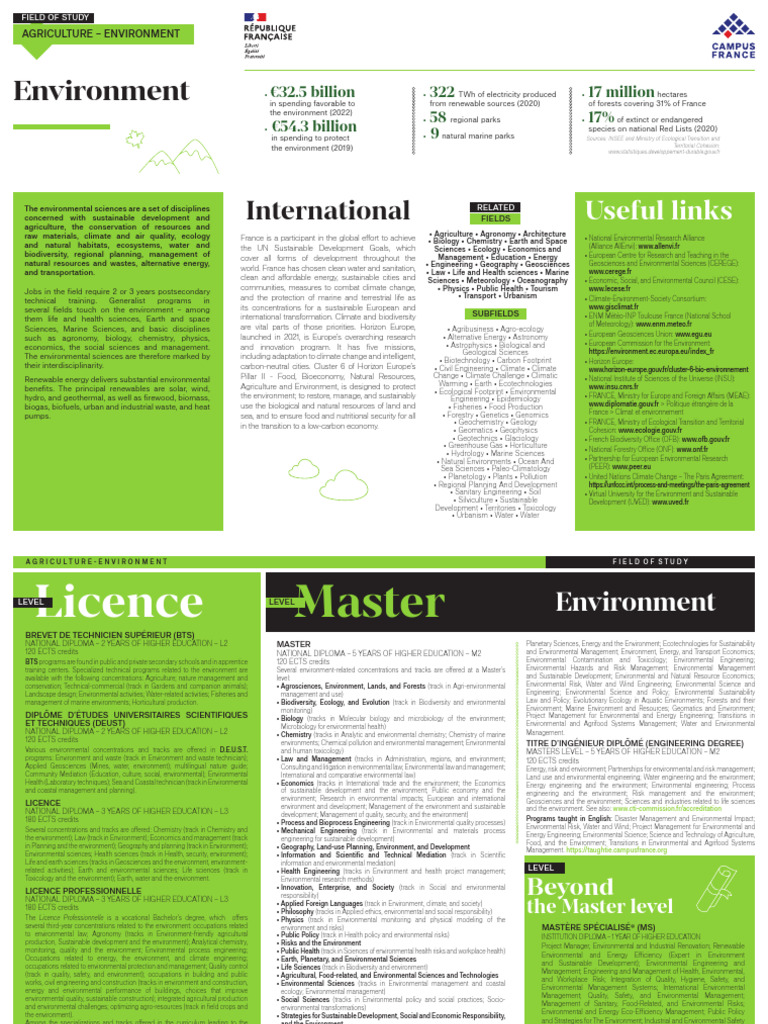 France's Commitment to Environmental Sciences | PDF | Sustainability ...