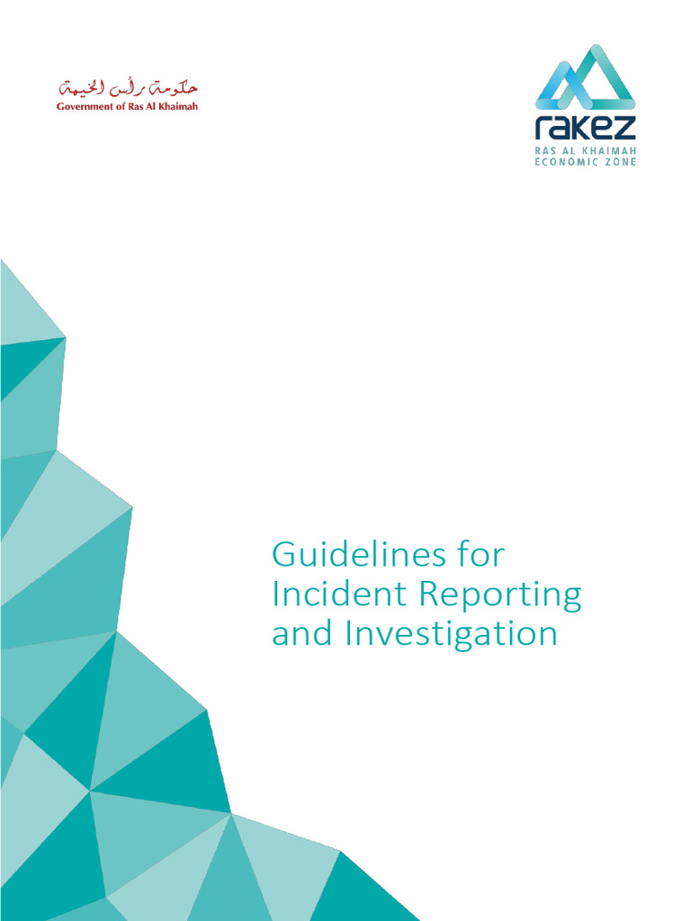 RAKEZ HSE Guidelines For Incident Reporting and Investigation | PDF ...