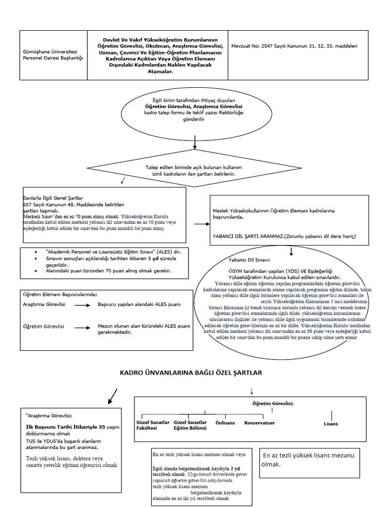 Ogretim Uyesi Dsndaki Ogretim Eleman Atamalar | PDF