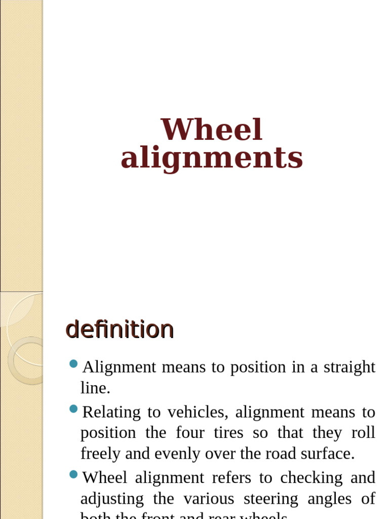 Understanding Wheel Camber Alignment | PDF | Vehicle Technology ...