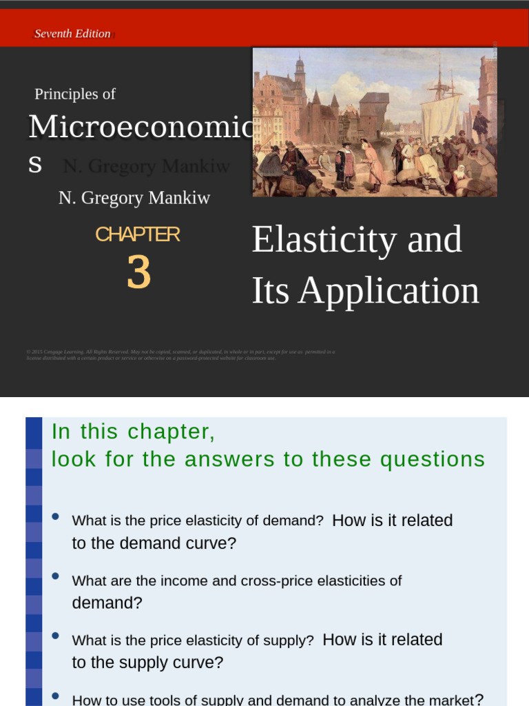 Micro. Chapter 3. Elasticity and Its Application | PDF | Elasticity (Economics) | Demand