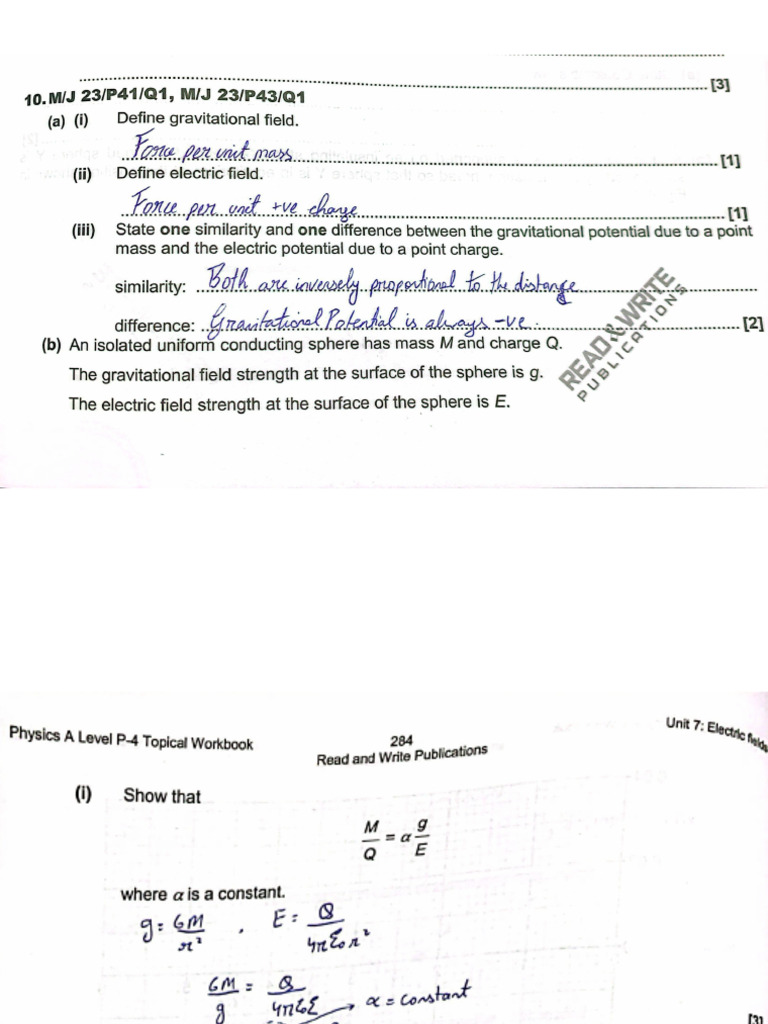 Electric Fields Assignment | PDF