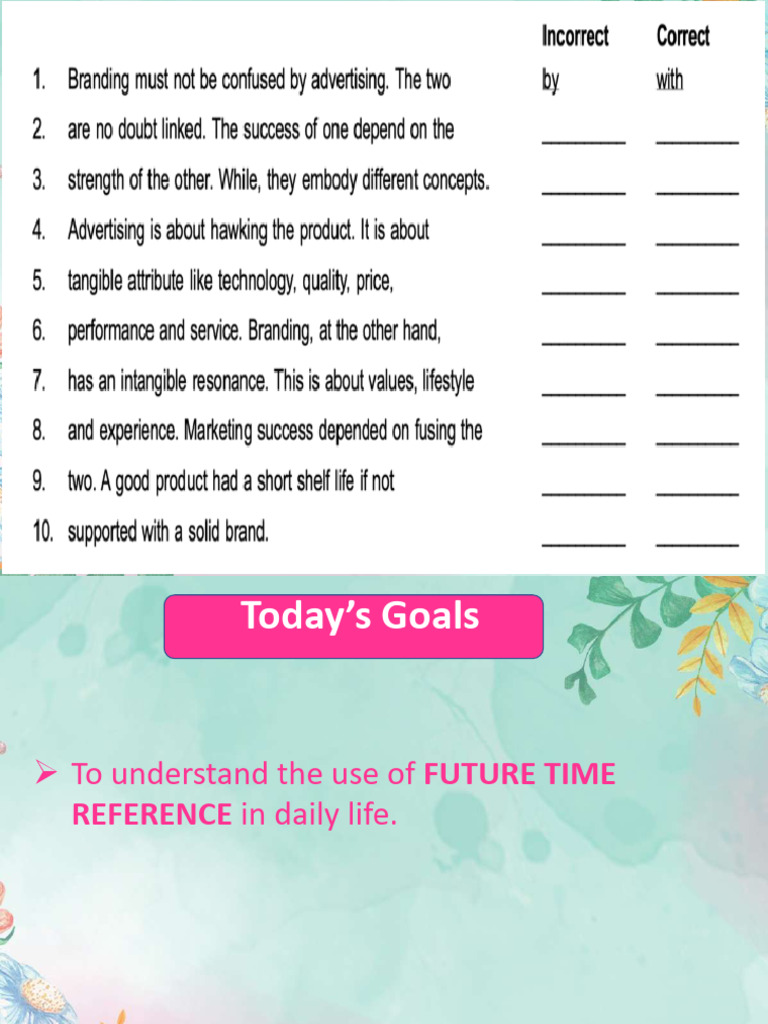 Future Time Reference | PDF | Verb | Semantics