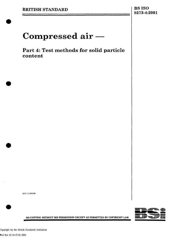 Iso 8573-4 | PDF