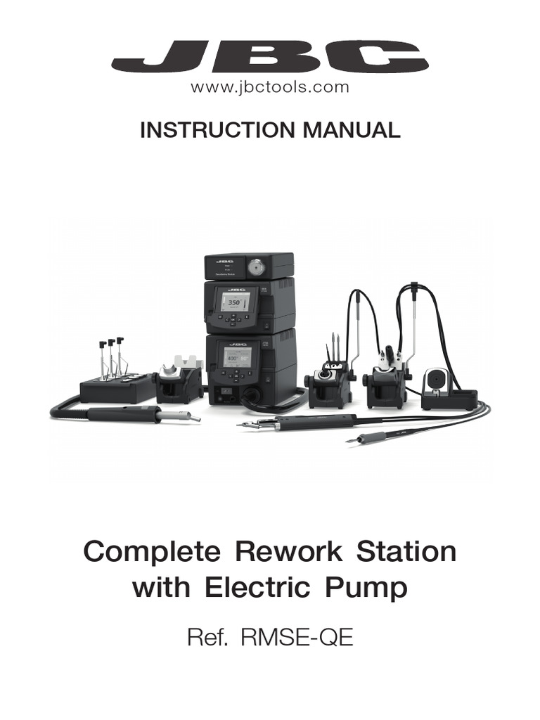 RMSE QE Manual JBC Rework Station | PDF | Soldering | Electrical Connector