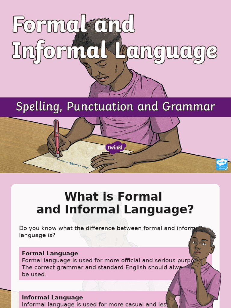 t2 e 5070 Lks2 Formal and Informal Language Warm Up Powerpoint Ver 3 ...