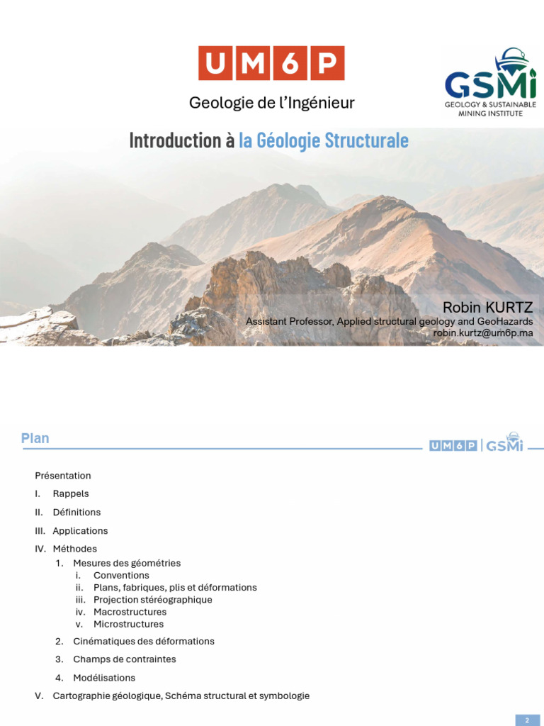 Introduction à la Géologie Structurale | PDF | Faille (Géologie) | Géologie