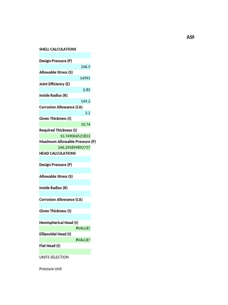 ASME VIII Calculations Complete (Enregistré Automatiquement) | PDF