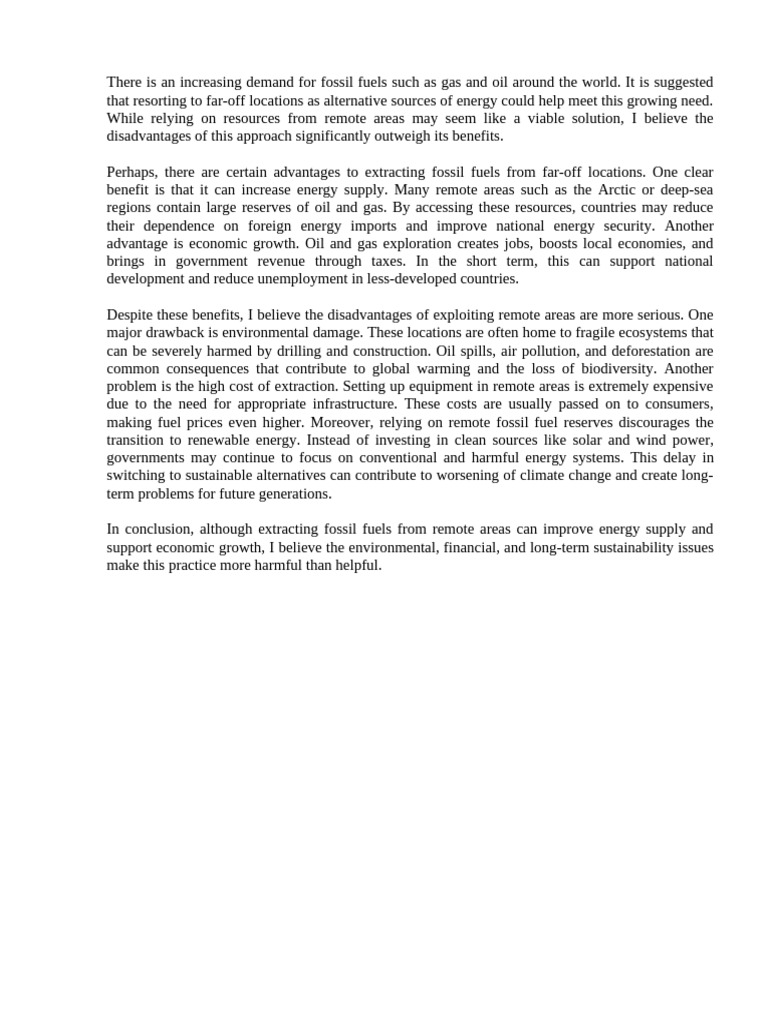 There Is An Increasing Demand For Fossil Fuels Such As Gas and Oil ...