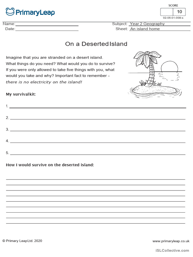 Creative Writing - Stranded On A Deserted Island | PDF