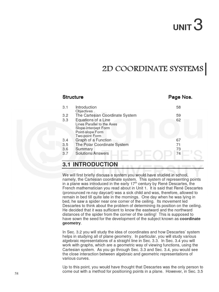 Understanding 2D Coordinate Systems | PDF | Cartesian Coordinate System ...