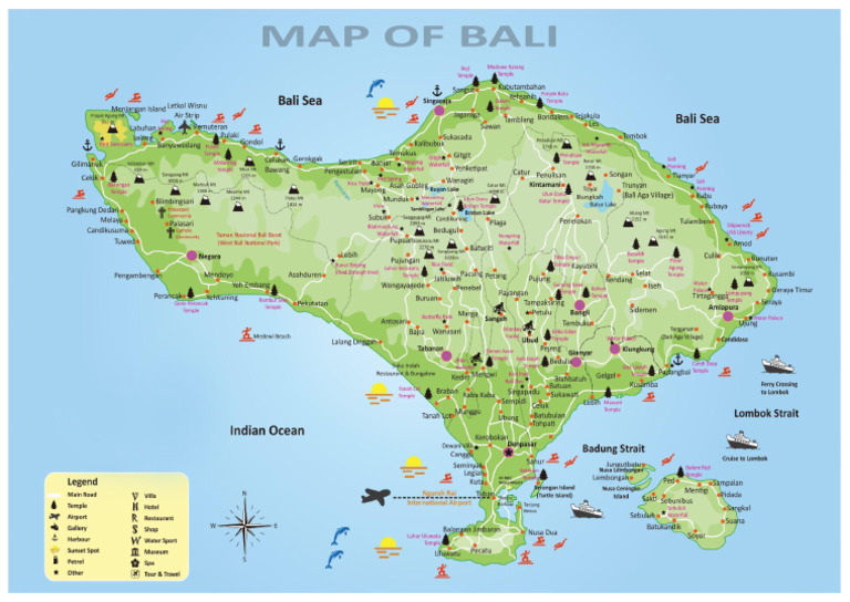 Map of Bali | PDF