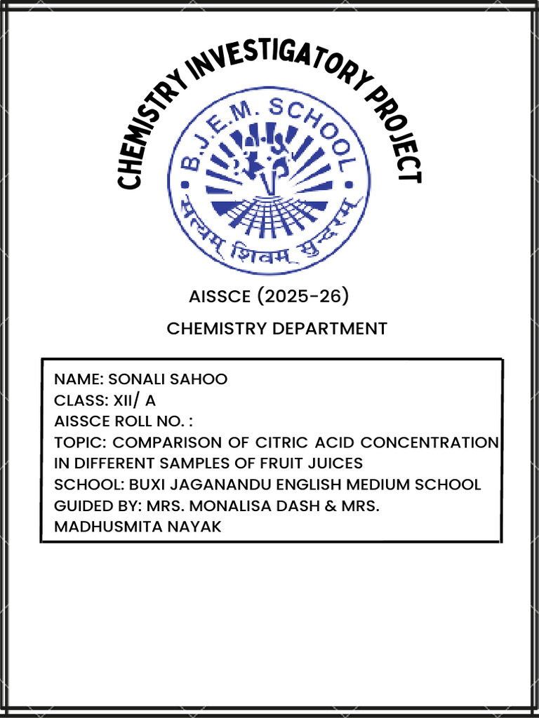Citric Acid Levels in Fruit Juices | PDF | Juice | Diet & Nutrition