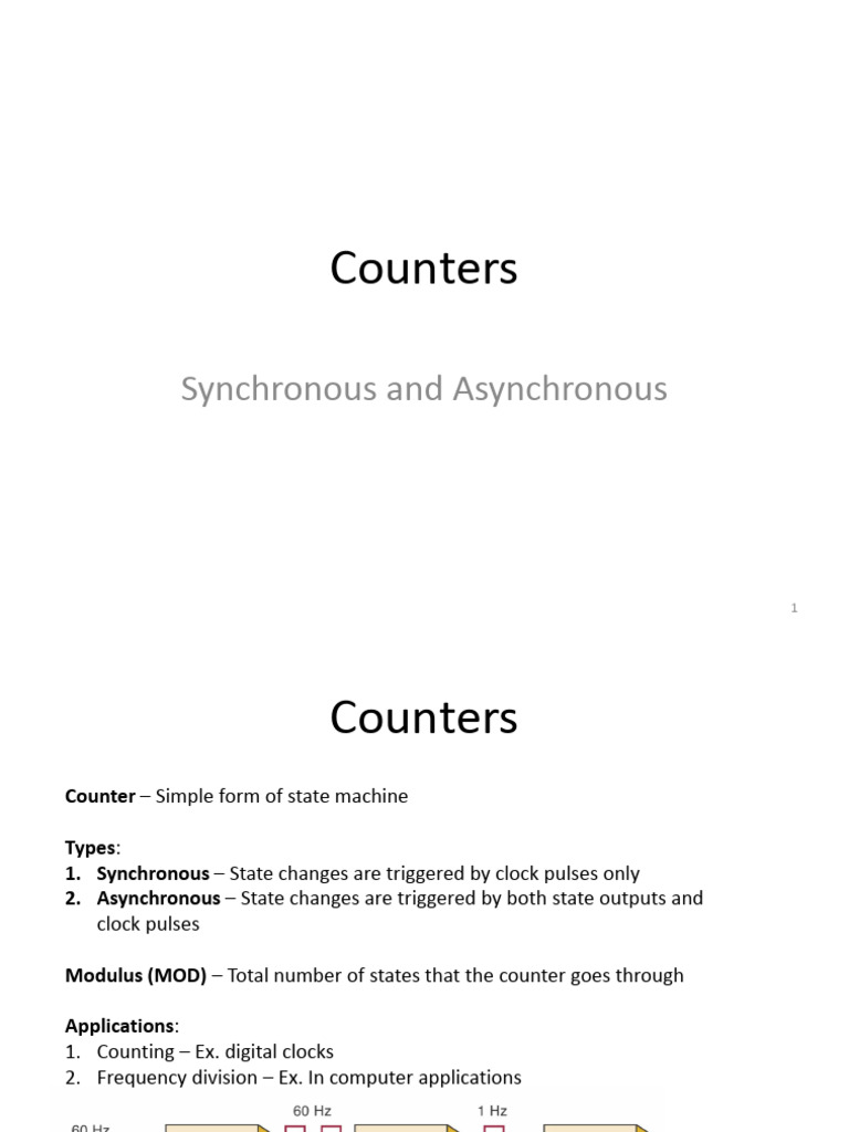Lect 10 - Counters and Registers.pdf | PDF | Computer Engineering | Electronics