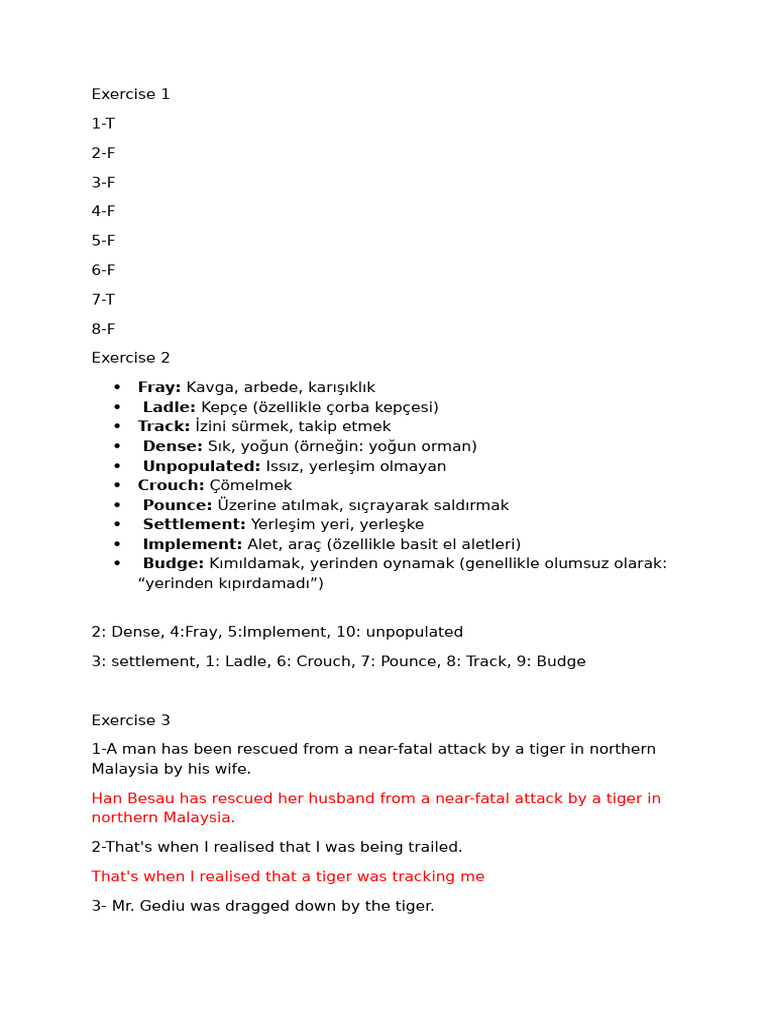 Homework 2 - Soup Ladle Stops Tiger Attack | PDF