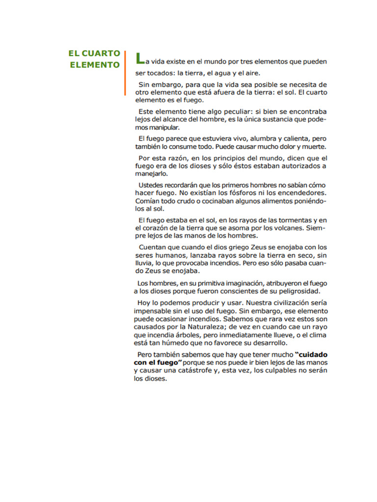 El Cuarto Elemento | PDF