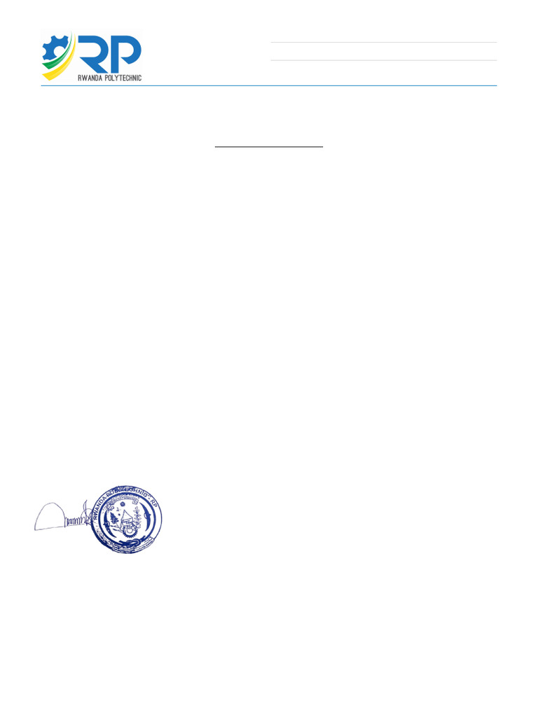 Office of The Registrar: Website: WWW - Rp.ac - RW Email: Info@rp - Ac ...
