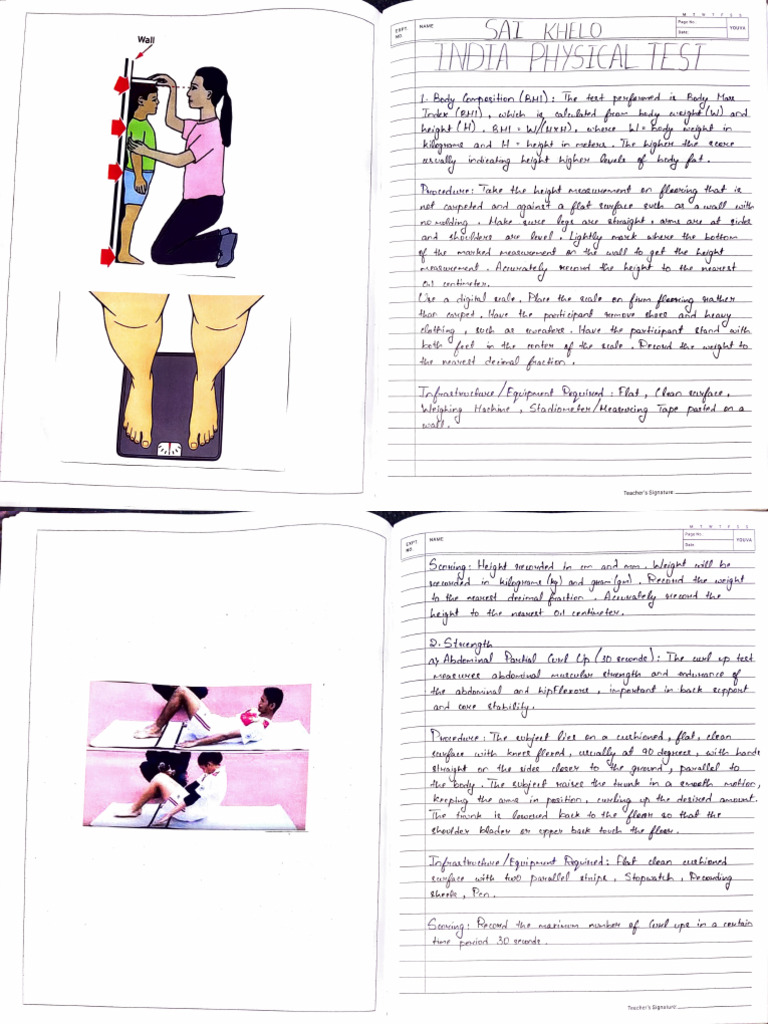 Physical Fitness Testing Procedures | PDF