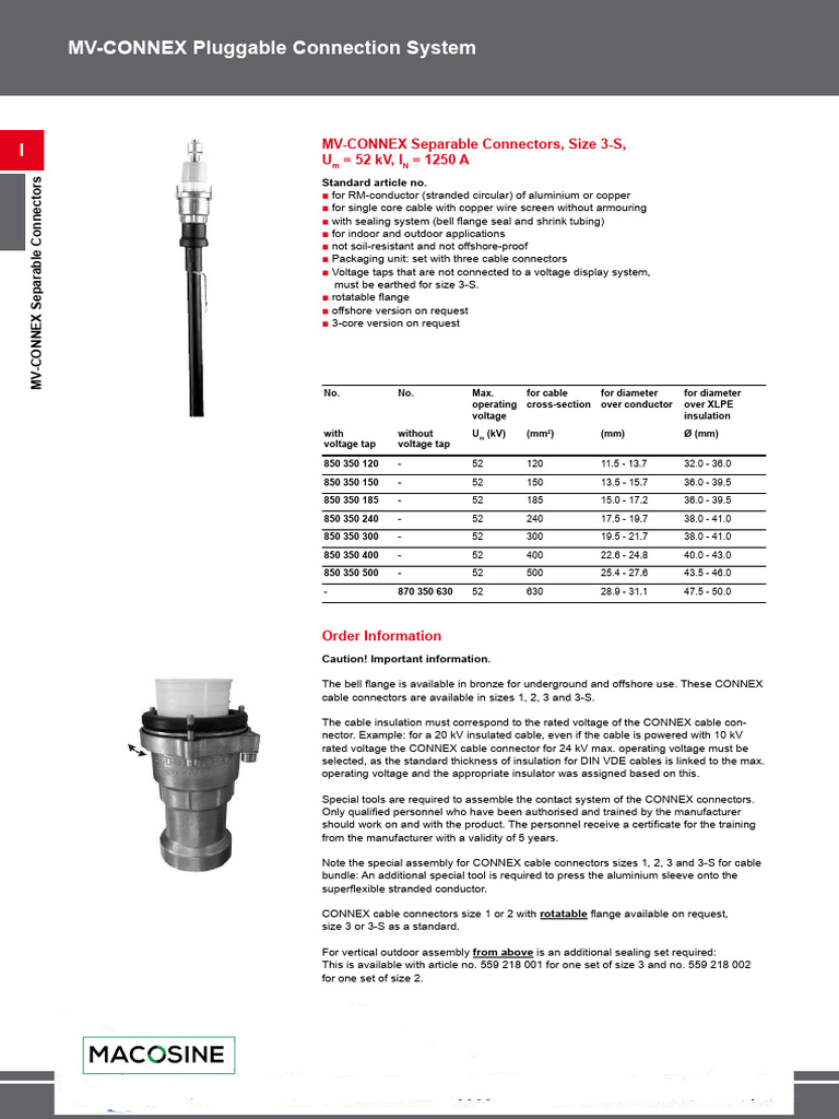 MV-ConnEX Separable Connectors Guide | PDF | Electrical Connector ...