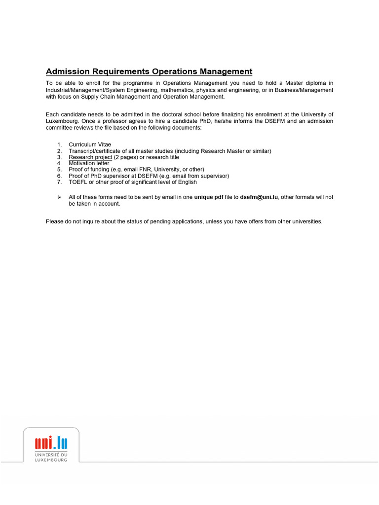 Requirements Operations Management | PDF
