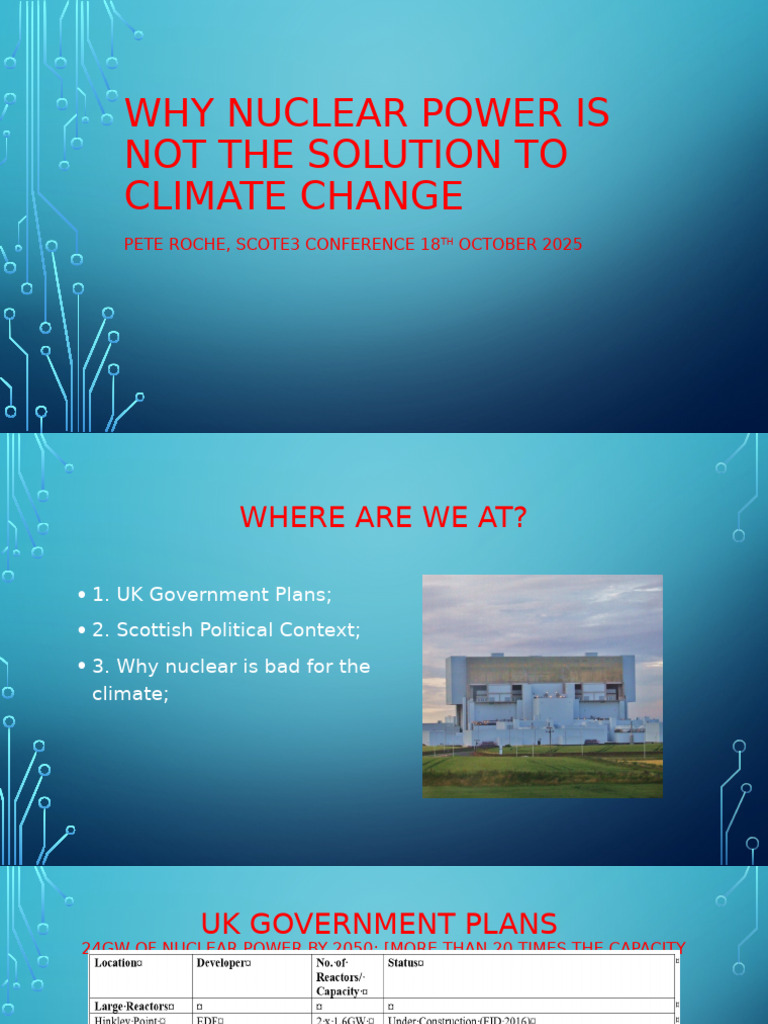 Why Nuclear Power Is Not The Solution | PDF | Nuclear Power | Renewable ...
