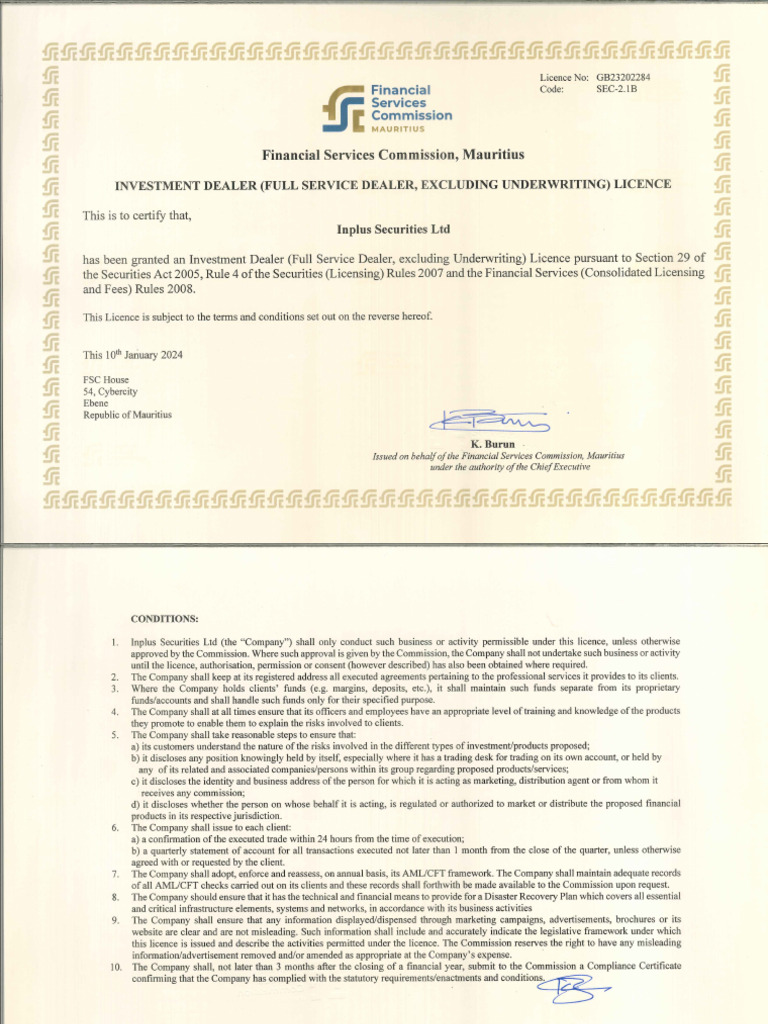 Investment Dealer Licence | PDF