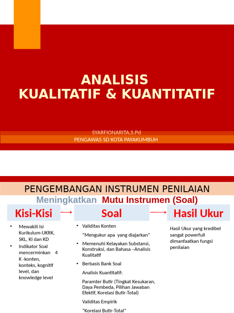 Analisis Kualitatif & Kuantitatif | PDF
