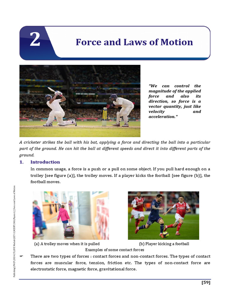 Force - Laws of Motion | PDF | Force | Inertia