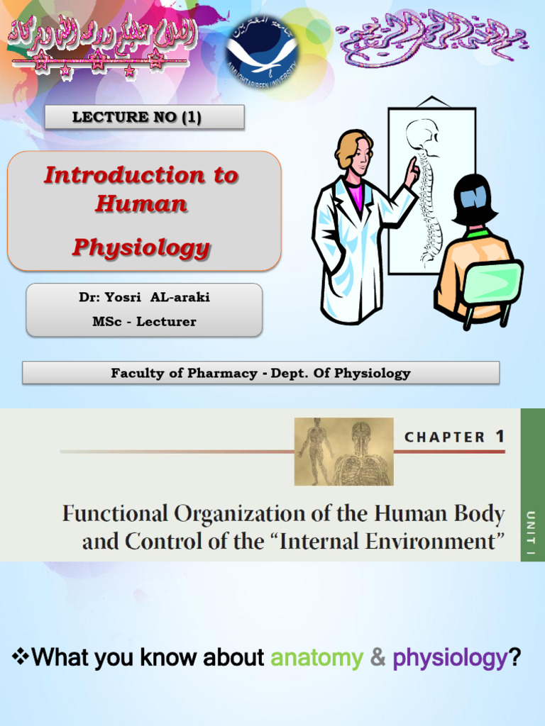 L1-Introduction of Physiology | PDF | Physiology | Tissue (Biology)