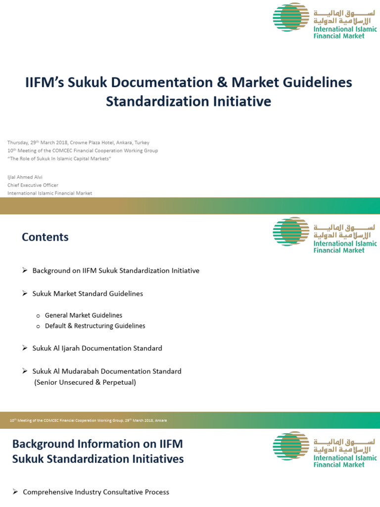 IIFM Sukuk Doc and Market Guidelines | PDF | Islamic Banking And ...