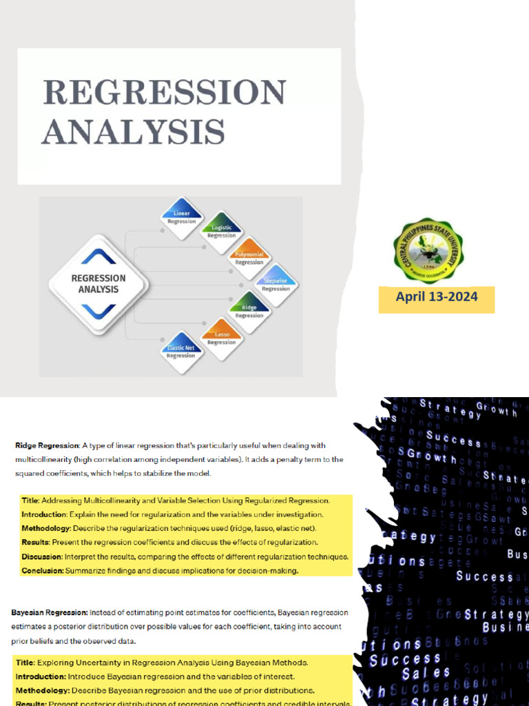 Regression Group Reporting Morning Session | PDF | Prediction | Forecasting