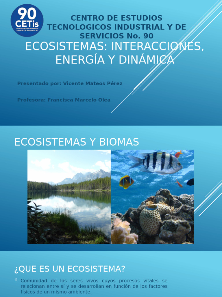 Ecosistemas y Biomas: Definiciones Clave | PDF | Ecosistema | Biodiversidad