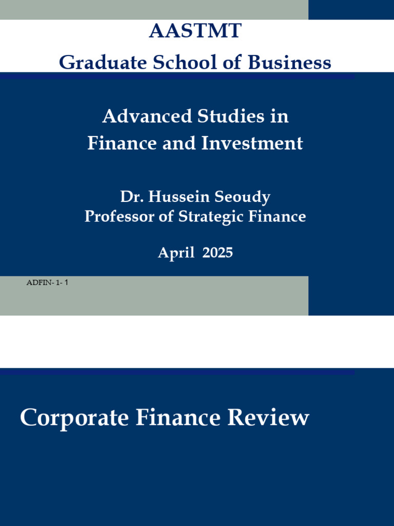 1-Corporate Finance - Overview | PDF | Securities (Finance) | Stocks