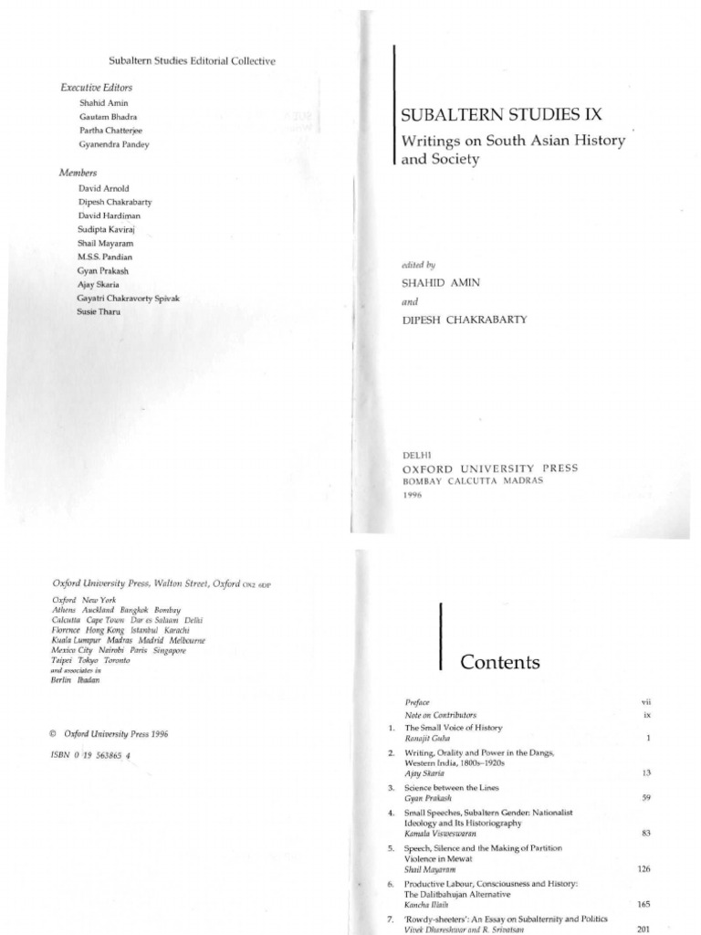 Subaltern Studies IX: Gender and Society | PDF | Feminism | Gender Studies