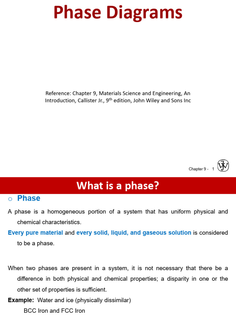 Lecture 5 Phase Diagrams | PDF | Phase (Matter) | Phase Diagram