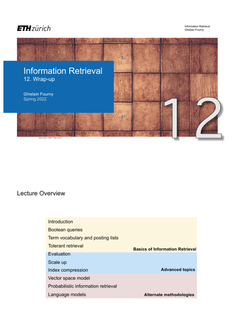 Information Retrieval Techniques Overview | PDF | Computing | Computer ...