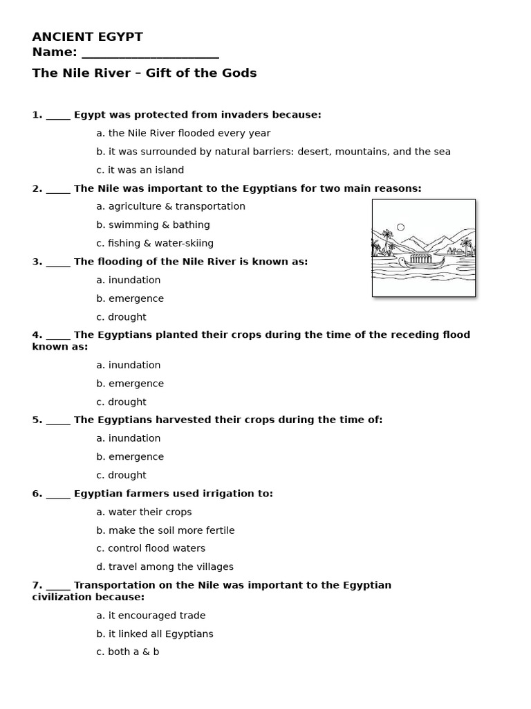 ANCIENT EGYPT The Nile River - Gift of The Gods | PDF