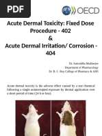 OECD 402: Acute Dermal Toxicity Guide | PDF | Toxicity | Environmental ...